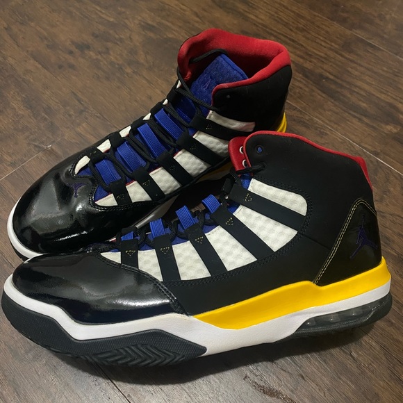 Jordan | Shoes | Air Jordan Max Aura Rivals Yellow Purple Basketball ...